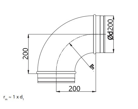Spiro bocht 90 graden Ø 200mm (SAFE) kopen? | Spirototaal